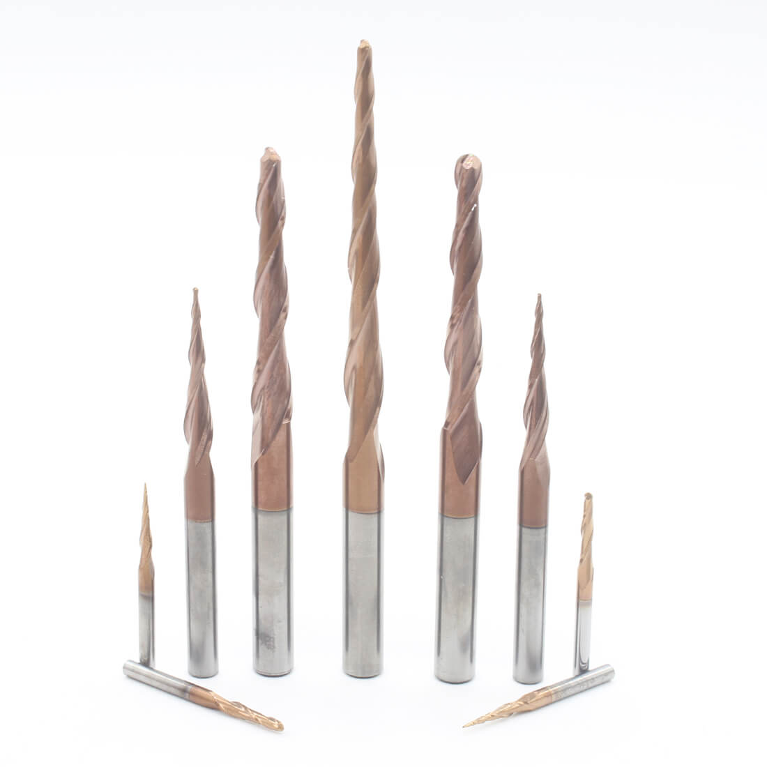 SpiralTapered Ball Nose Router Bits - Perfect for Woodworking